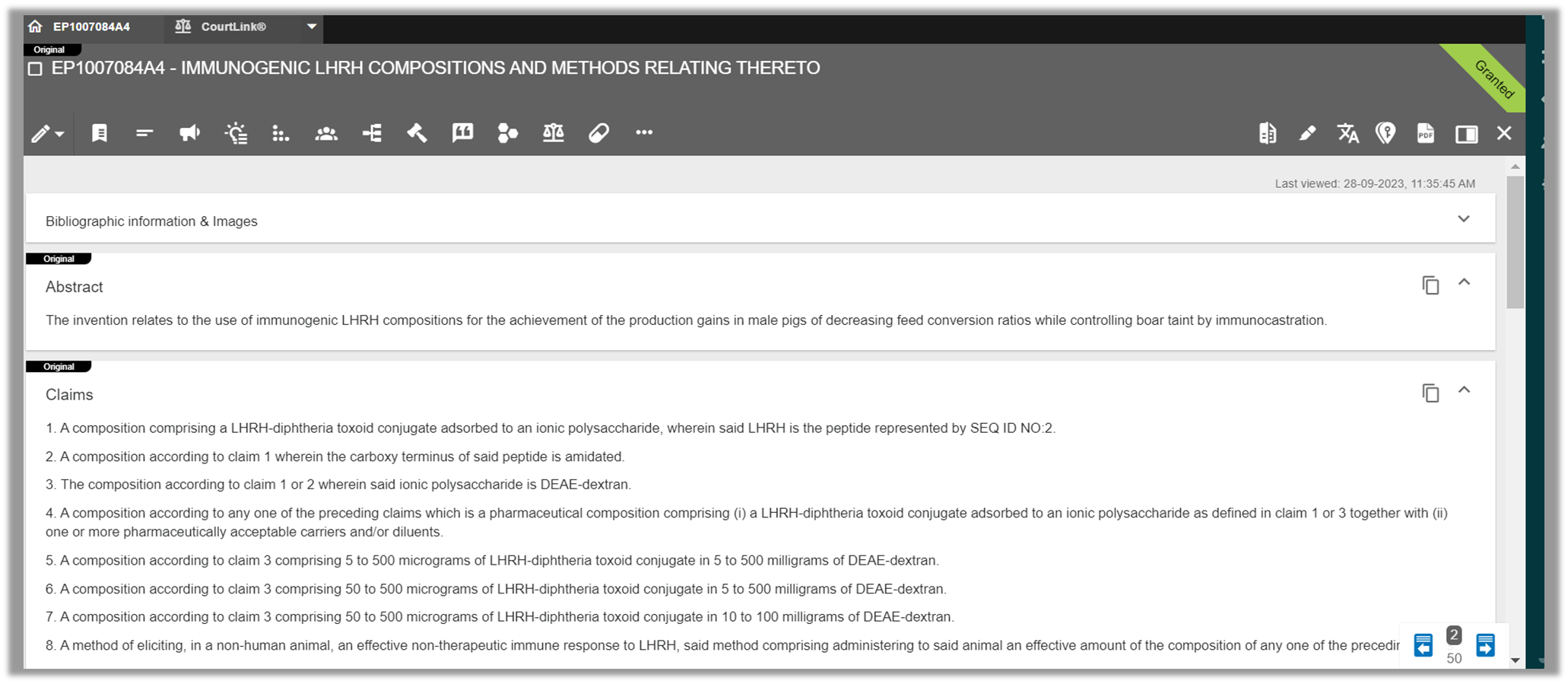 Document View Options – LexisNexis Intellectual Property Solutions