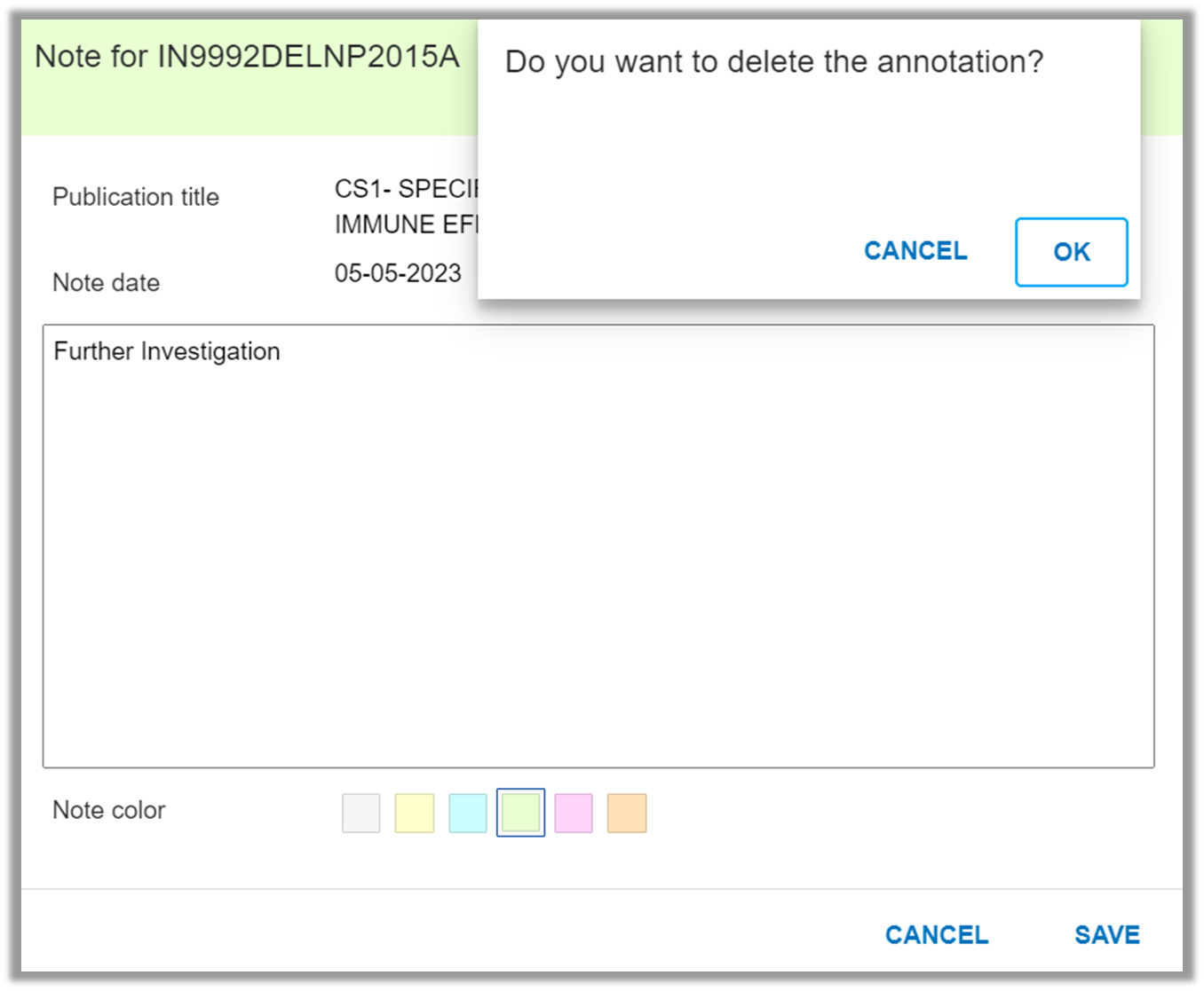 Manage Annotations Lexisnexis Intellectual Property Solutions