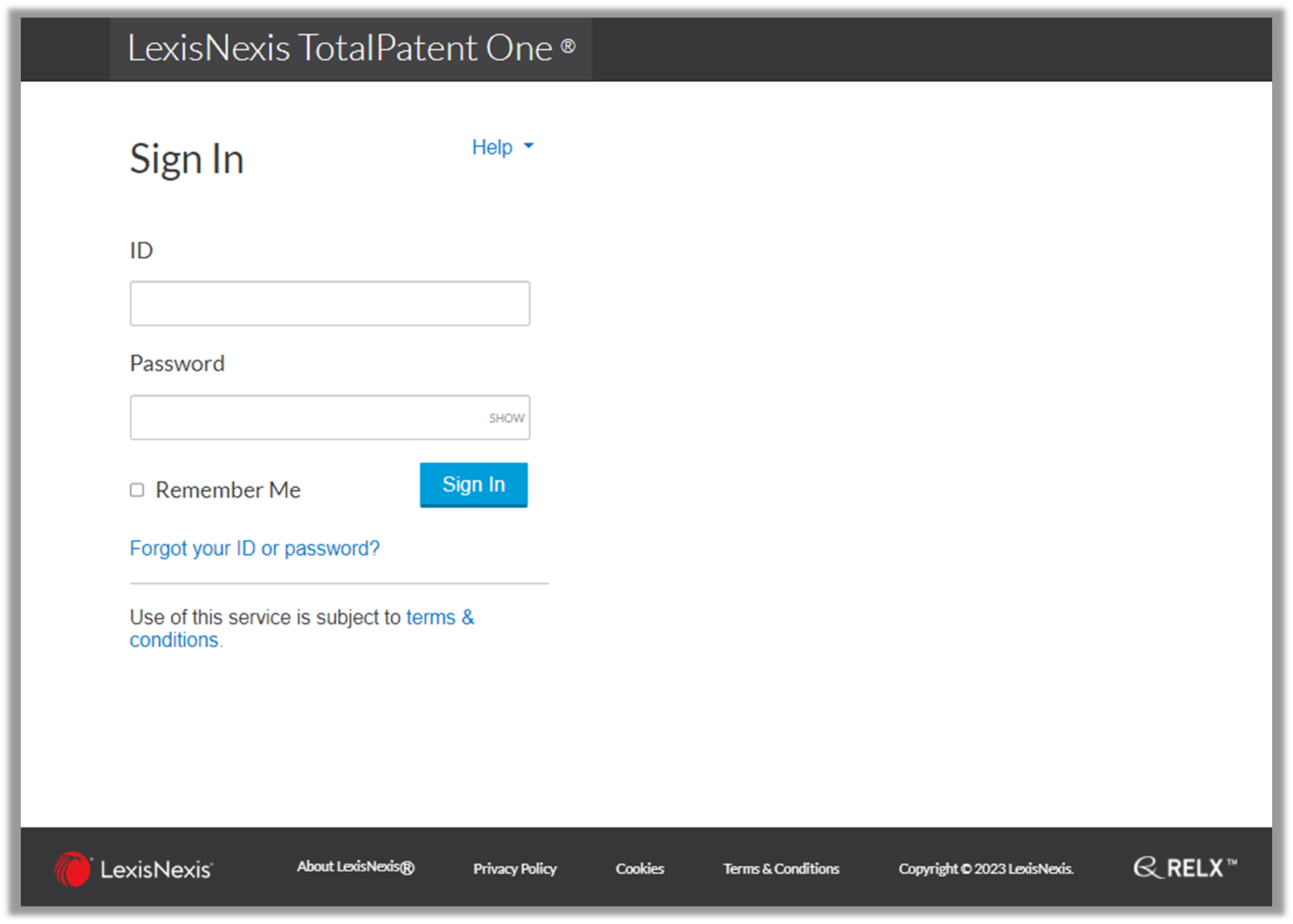 Get Started with the Application – LexisNexis Intellectual Property ...