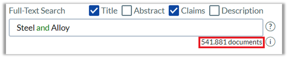 Full-Text Search Examples – LexisNexis Intellectual Property Solutions