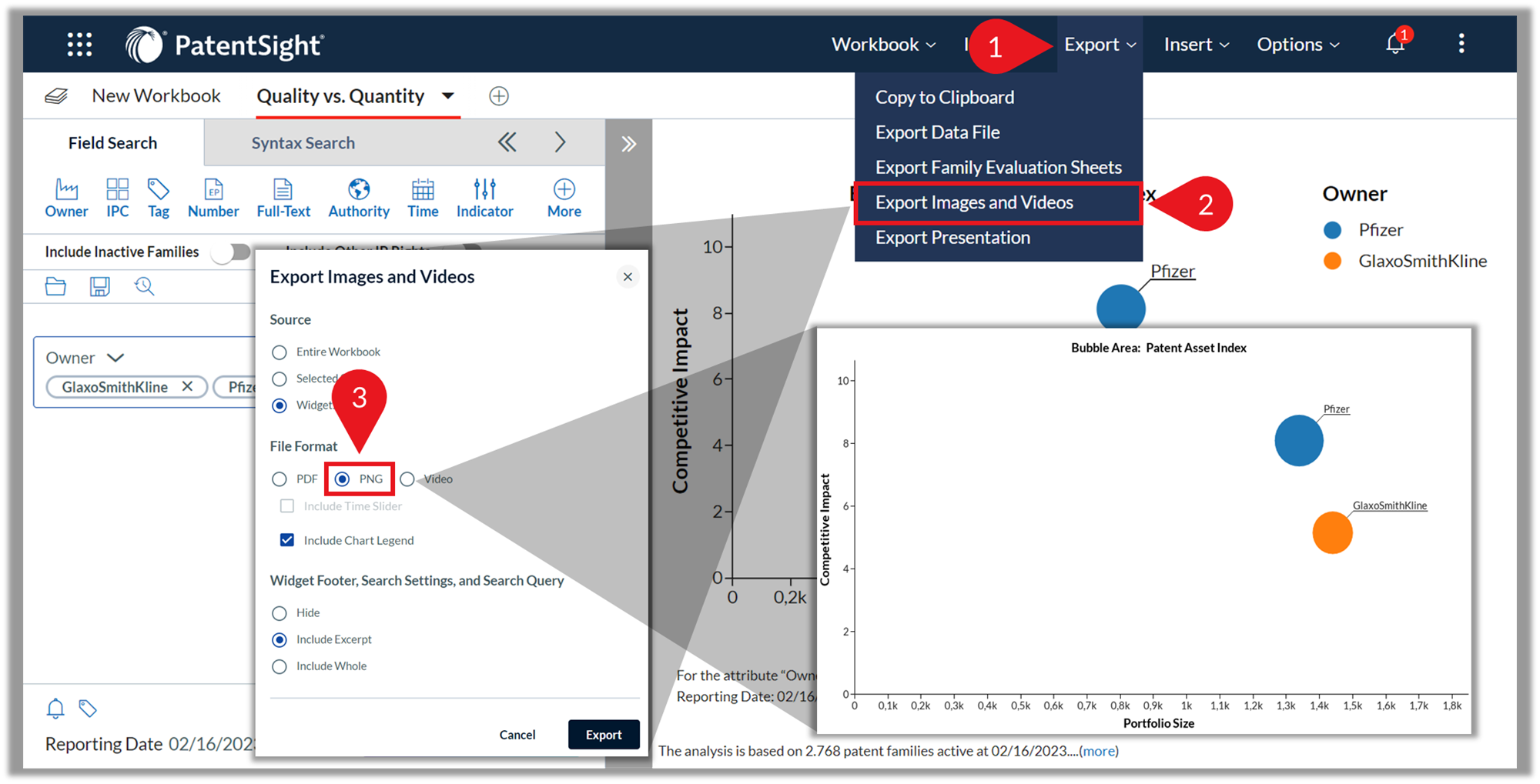 Export Options – LexisNexis Intellectual Property Solutions