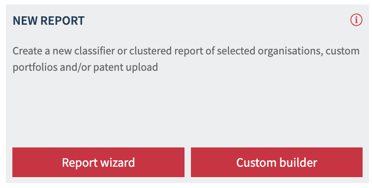 Starting a report – LexisNexis Intellectual Property Solutions