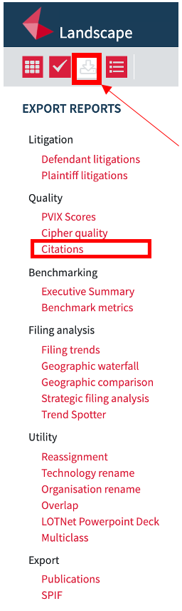 Citations Export Report – LexisNexis Intellectual Property Solutions